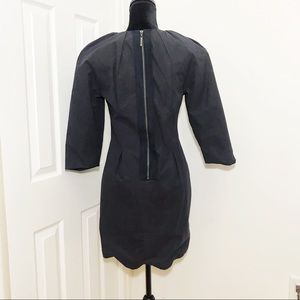 Uterque | Dresses | Uterque Grey Structured Mini Dress M | Poshmark